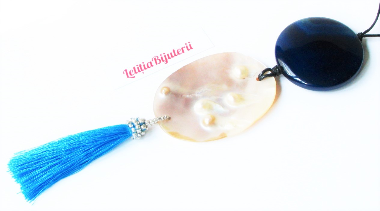 Colier reglabil cu snur negru